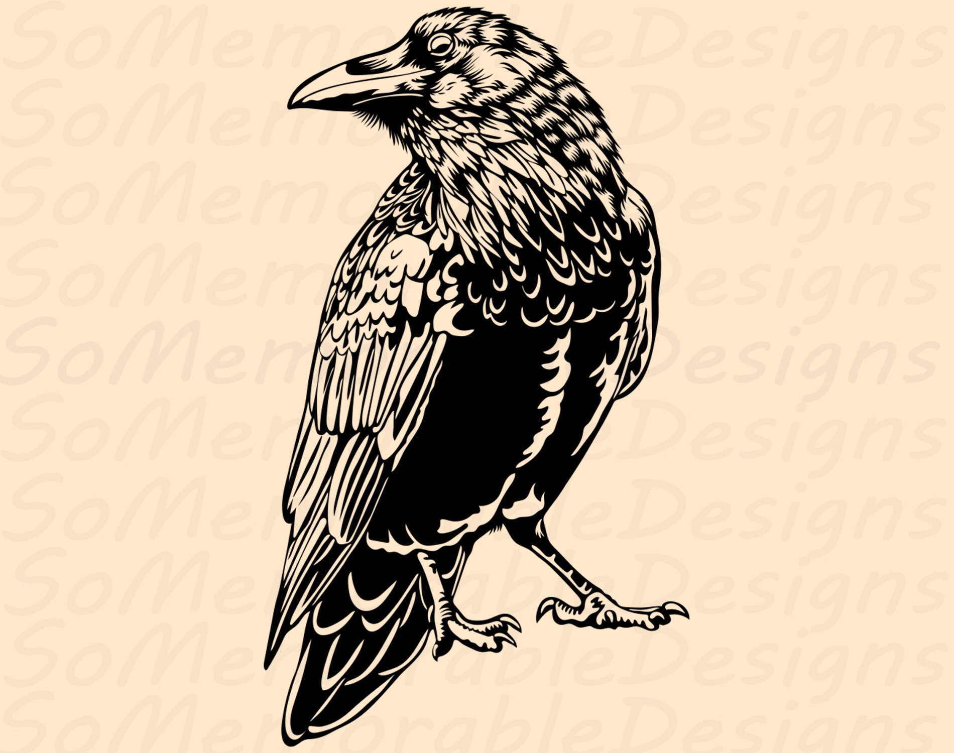 Raven Svg, Raven Svg Files, Raven Svg Design, Raven Cut File, Raven ...