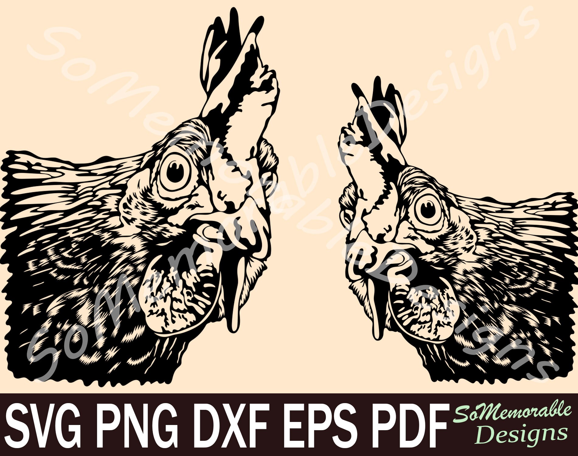 Chicken Svg Files for Cricut Chicken Svg Designs Chicken | Etsy