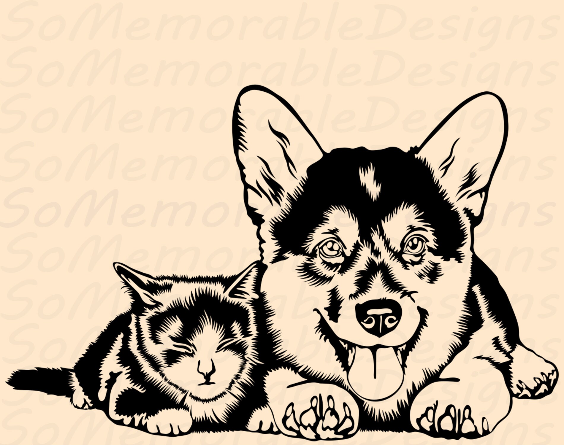Archivos svg de mascotas para cricut, Diseños svg de perros y gatos ...