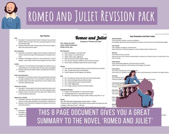 Romeo and Juliet GCSE Revision Resources - Etsy UK