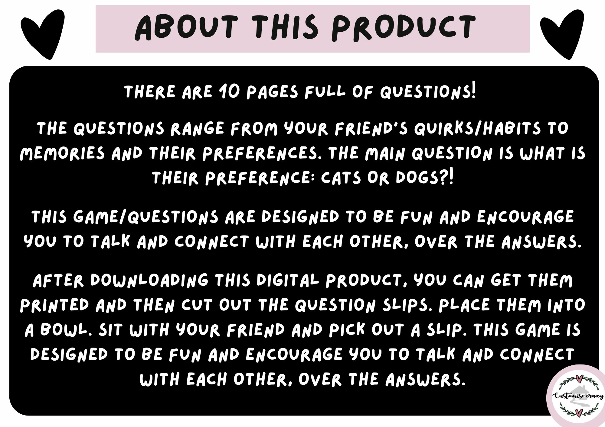100 How Well Do You Know Your Friend Questions/digital Cards, Printable ...