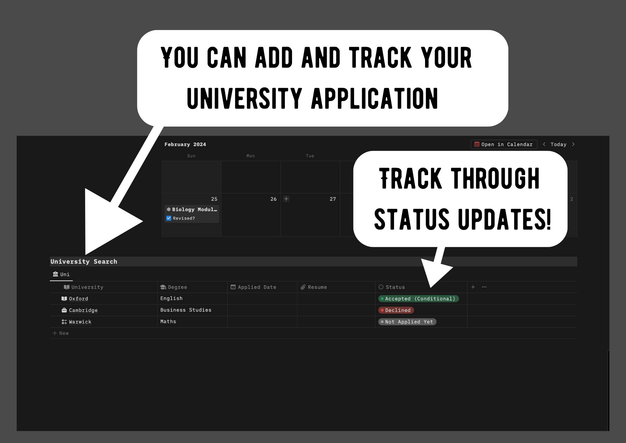 Notion A Level Planner for Sixth Form - Notion Student Revision Planner ...