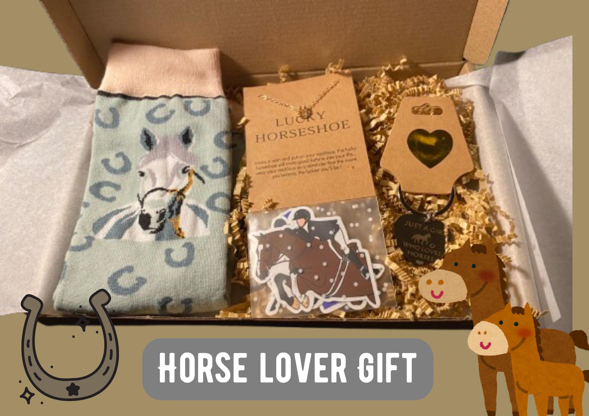 Horse Lover Gift Box Set - Horse Riding Theme Kit, Horse Birthday Gifts ...
