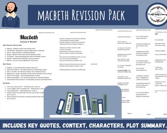 Macbeth English Literature GCSE Revision Guide | Study Notes | Grade 9 ...