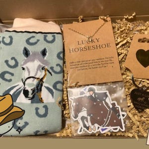Horse Lover Gift Box Set - Horse Riding Theme Kit, Horse Birthday Gifts ...