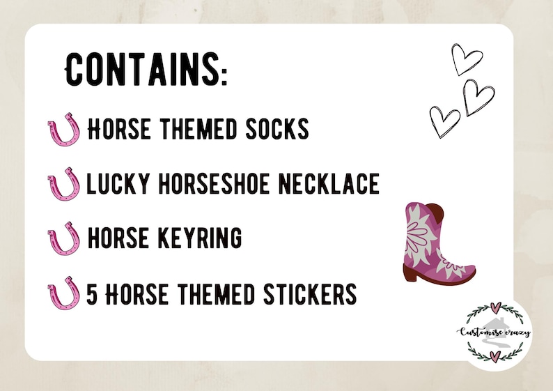 Horse Lover Gift Box Set - Horse Riding Theme Kit, Horse Birthday Gifts ...