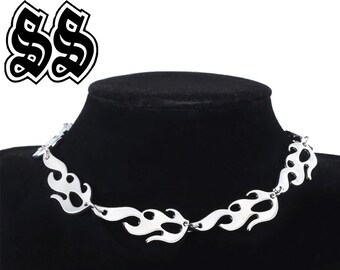 Flame Necklace | Etsy