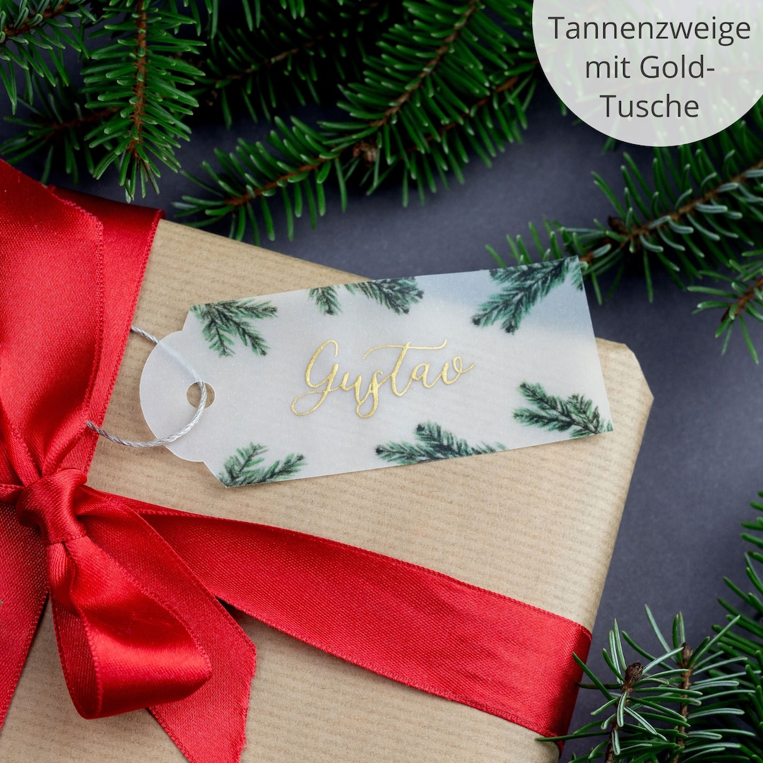 Gift Tags for Christmas Personalized Pendants With - Etsy