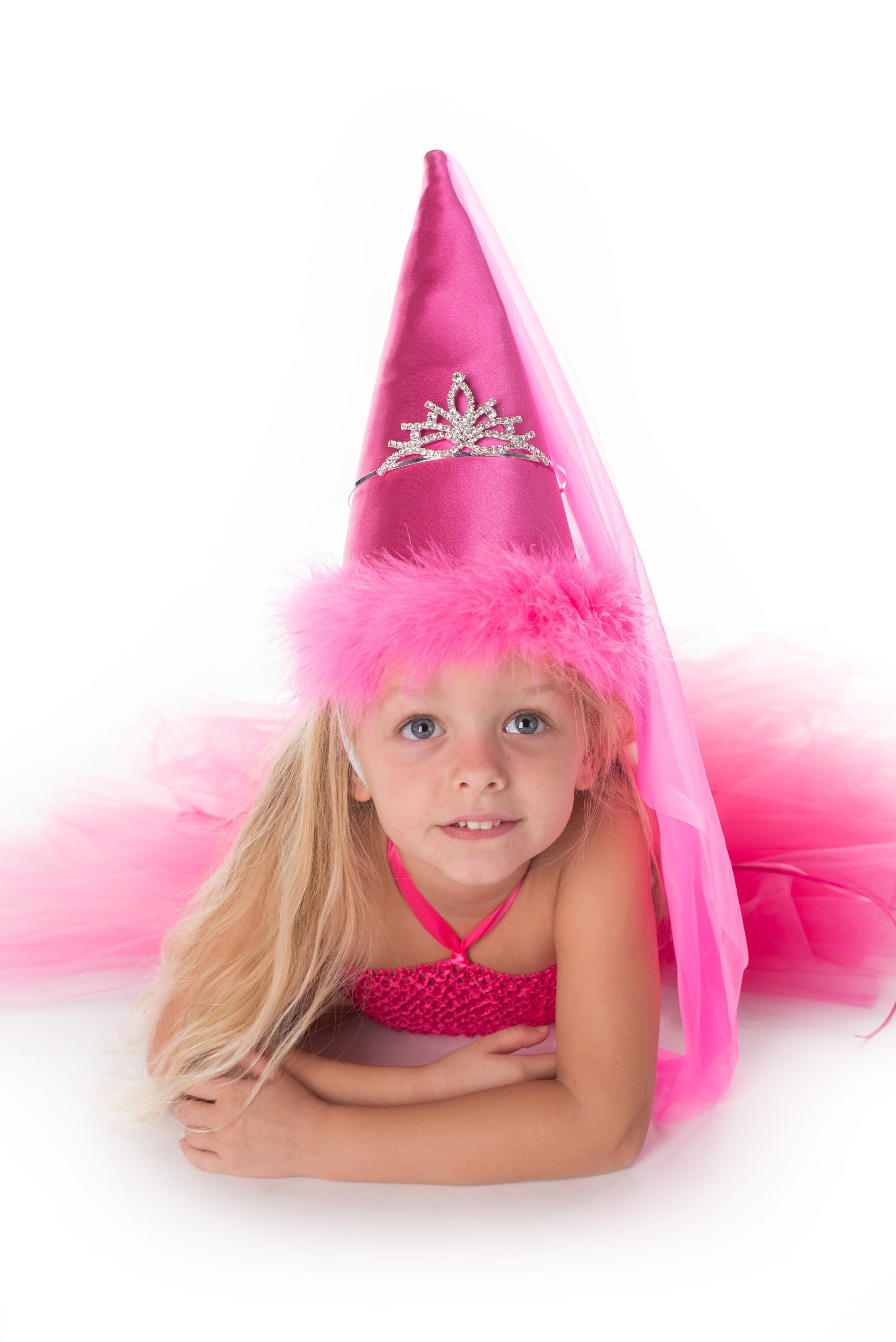 Princess Cone Hat W/ Tiara - 2 Hats in One! - Etsy