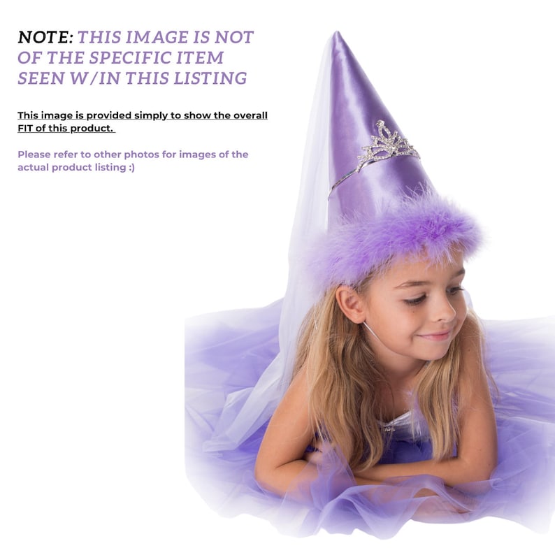 Princess Cone-shaped Tulle Hat W/ Gemstone - Etsy