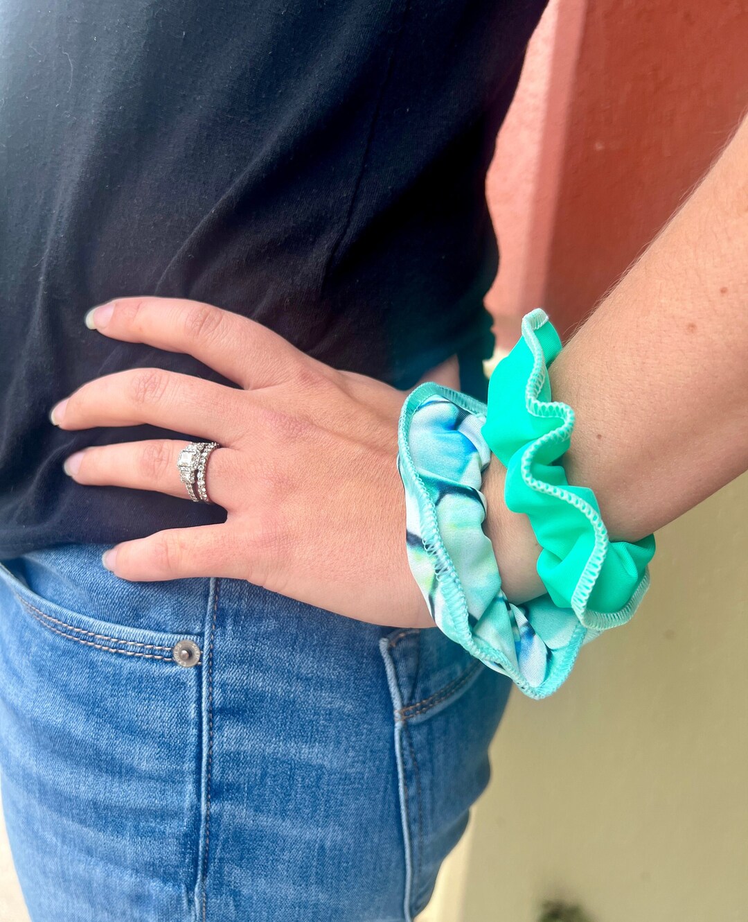 Mermaid Scrunchy Set - 3 Pack: Lycra Fabric, USA Made - Etsy