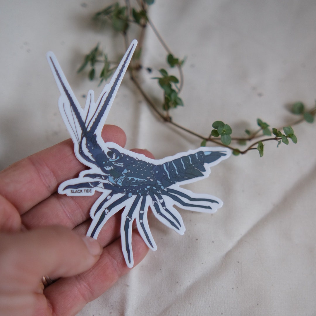 Florida Lobster Sticker Dark Blue - Etsy