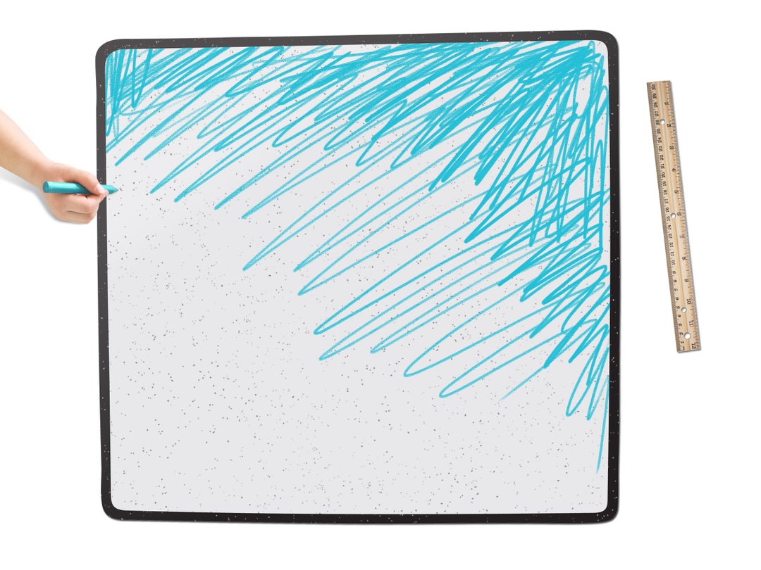 Big Square Decor & Toy Dry-erase W/crayons Shapes Rectangle Triangle ...
