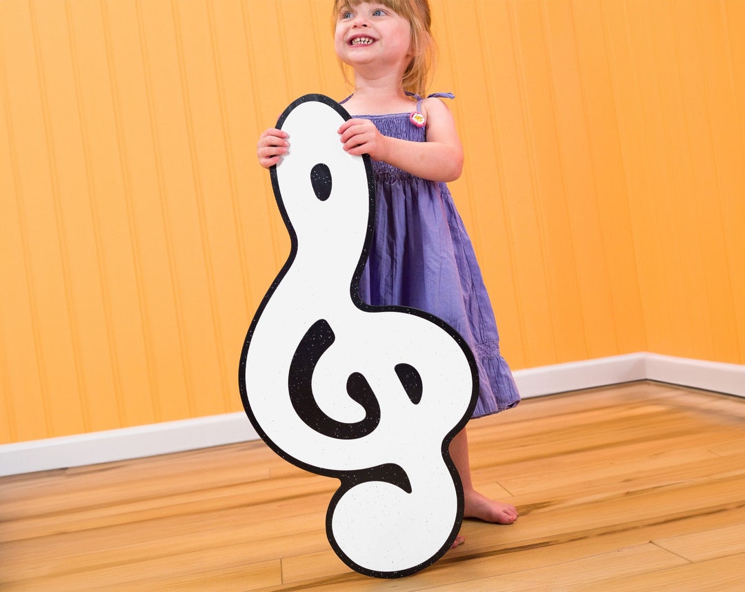 Treble Clef Decor & Toy Dry-erase W/ Crayons Music Decor, Music Note ...