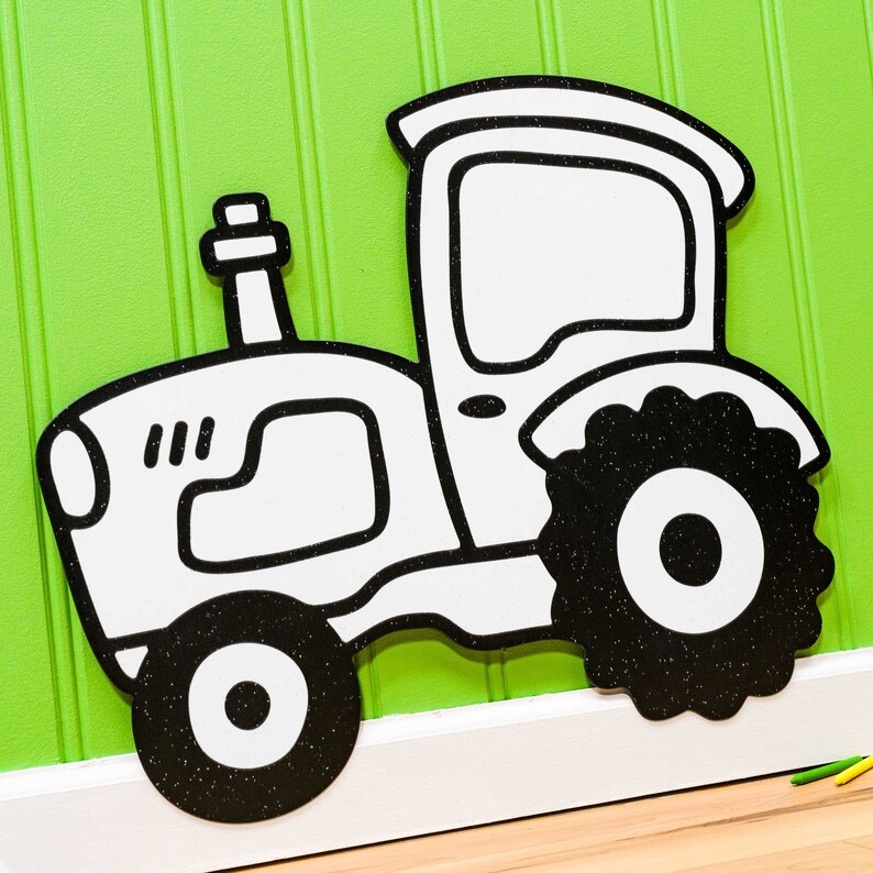 Farm Tractorcolor Eraseplay Décor - Etsy