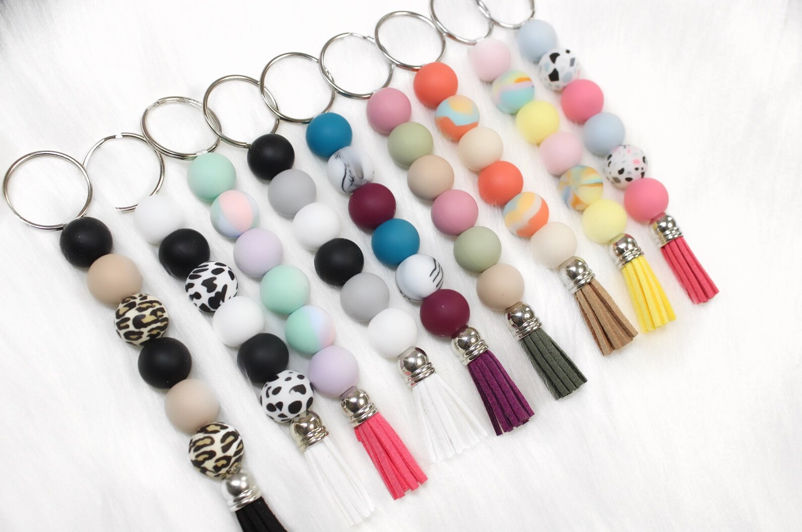 Silicone Bead Keychain Beaded Keychain Custom Bead - Etsy Silicone Bead Keychain Beaded Keychain Custom Bead - Etsy