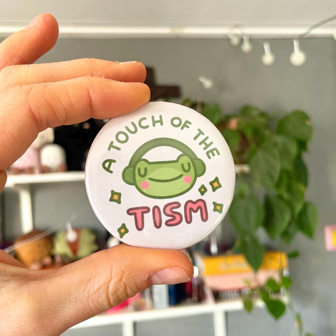 A Touch of 'tism, Autism, Badge - Etsy