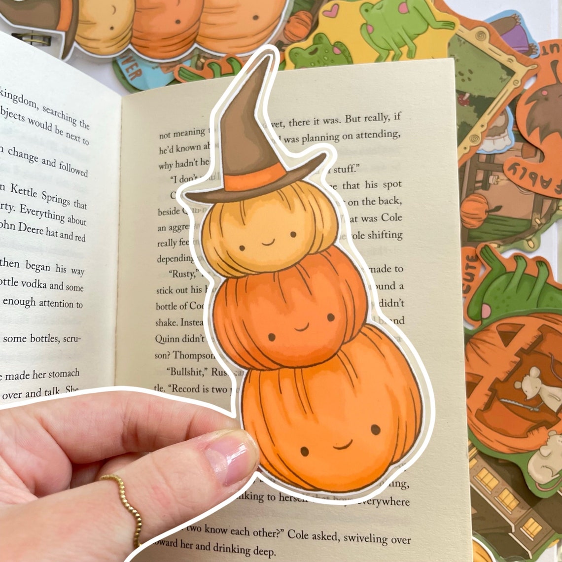 Halloween Bookmark, Pumpkins - Etsy