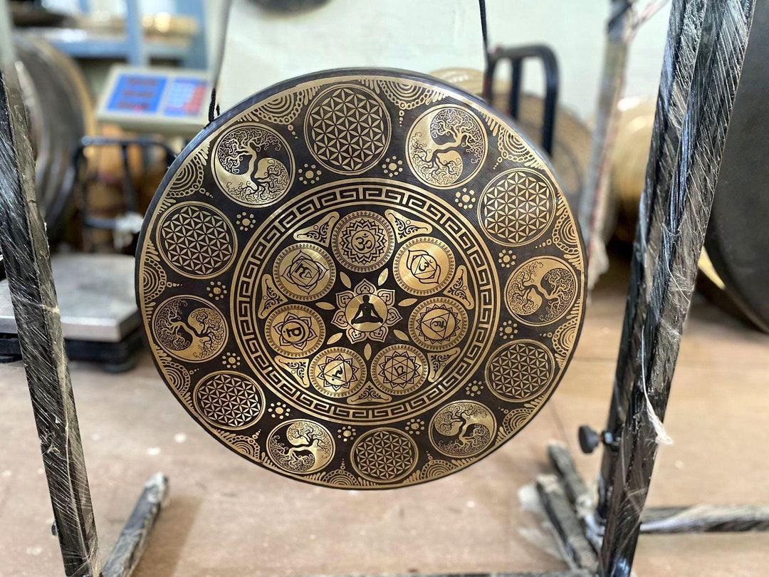 Temple Bell Gong Bell - Large Healing Gongs - Tibetan Gongs From Nepal ...