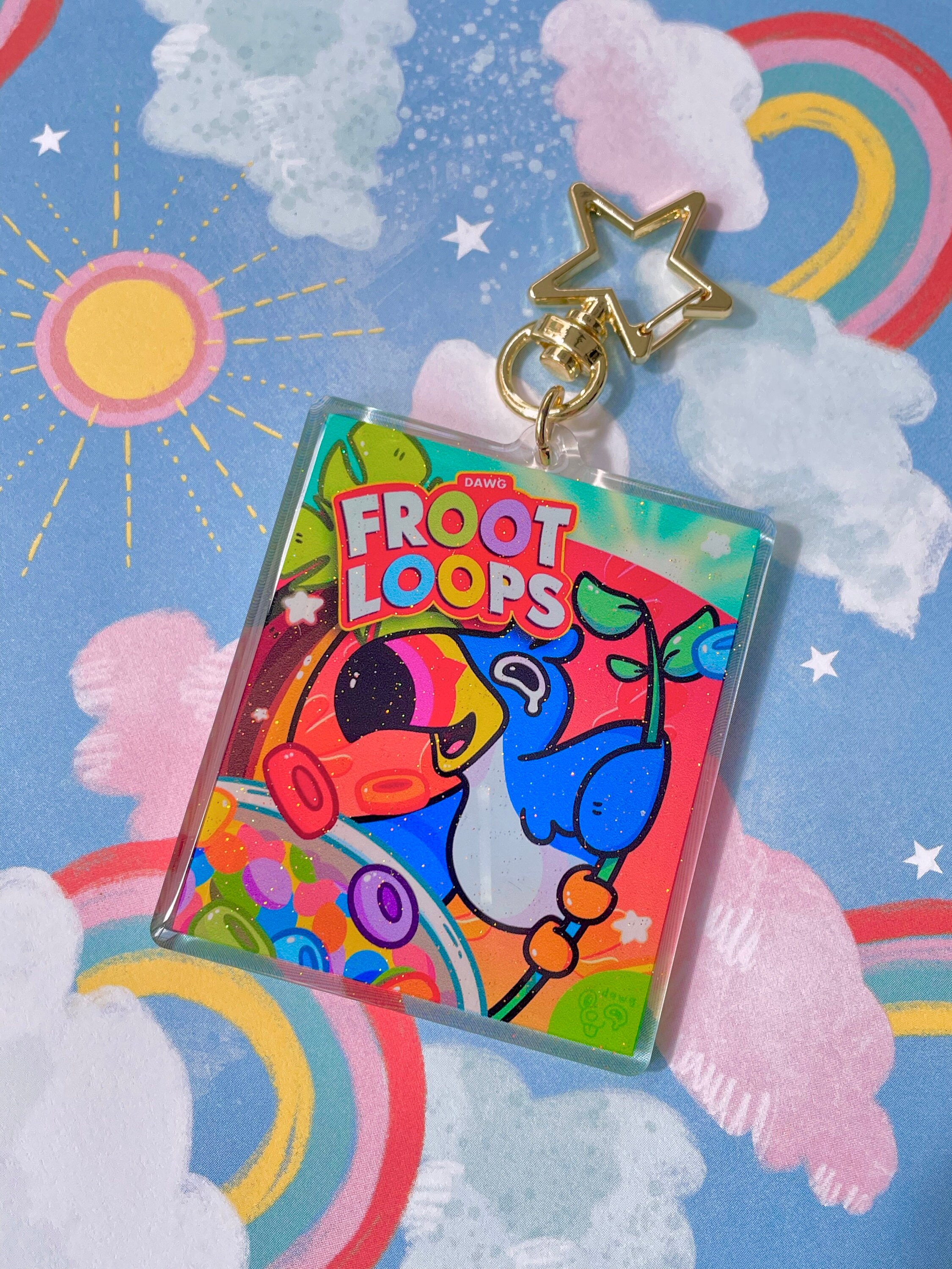 Dawg’s Frosties & Froot Loops Acrylic Keychain Charm - Etsy