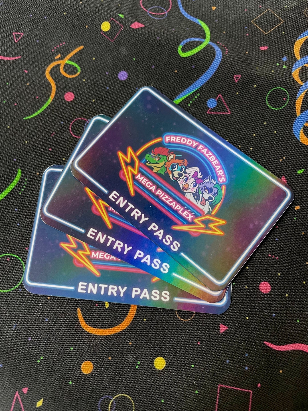 Five Nights at Freddy’s FNAF Security Breach Entry Pass Ticket Prop ...