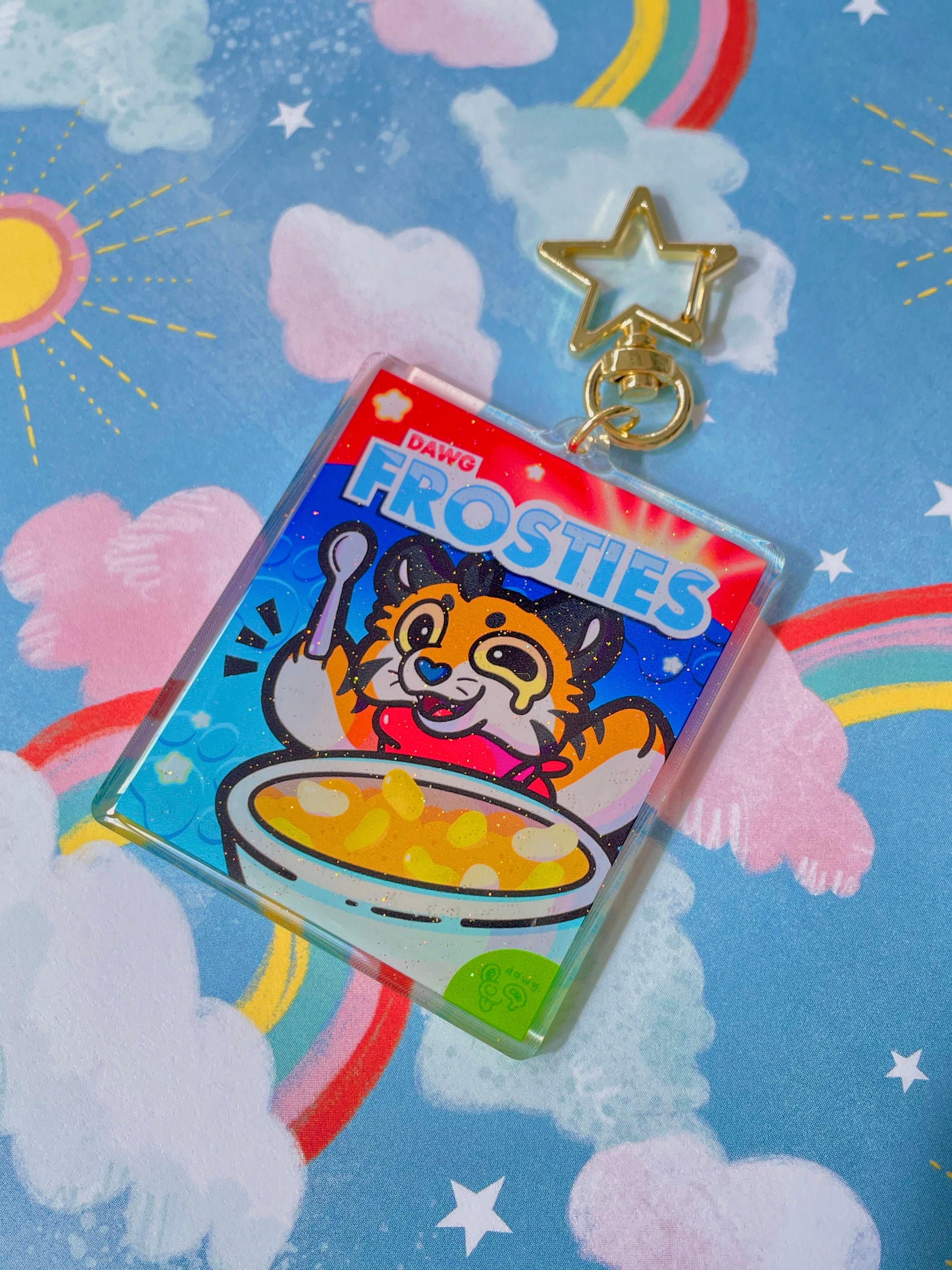 Dawg’s Frosties & Froot Loops Acrylic Keychain Charm - Etsy