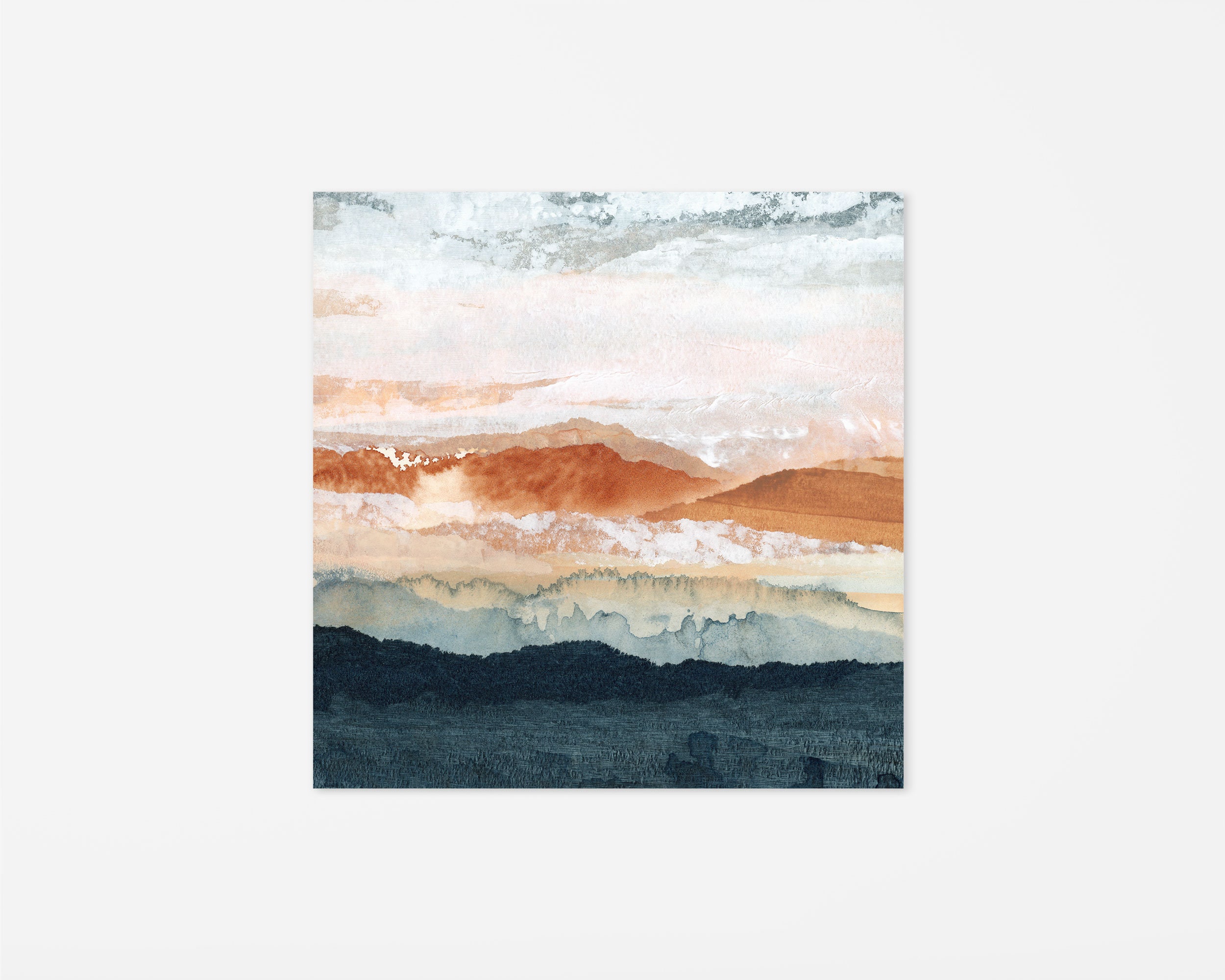 Abstract Desert Landscape Art Print: Boho Southwest Decor - Etsy