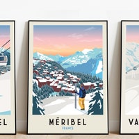 Grand Massif Ski Map - Etsy