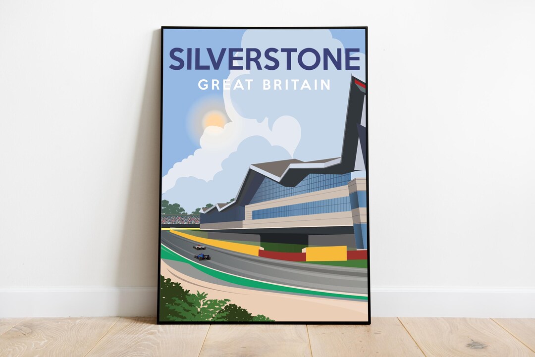 Silverstone Print | Poster | F1 | Formula One Posters | Wall Art - Etsy