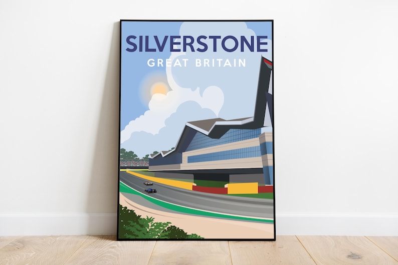 Silverstone Print | Poster | F1 | Formula One Posters | Wall Art - Etsy