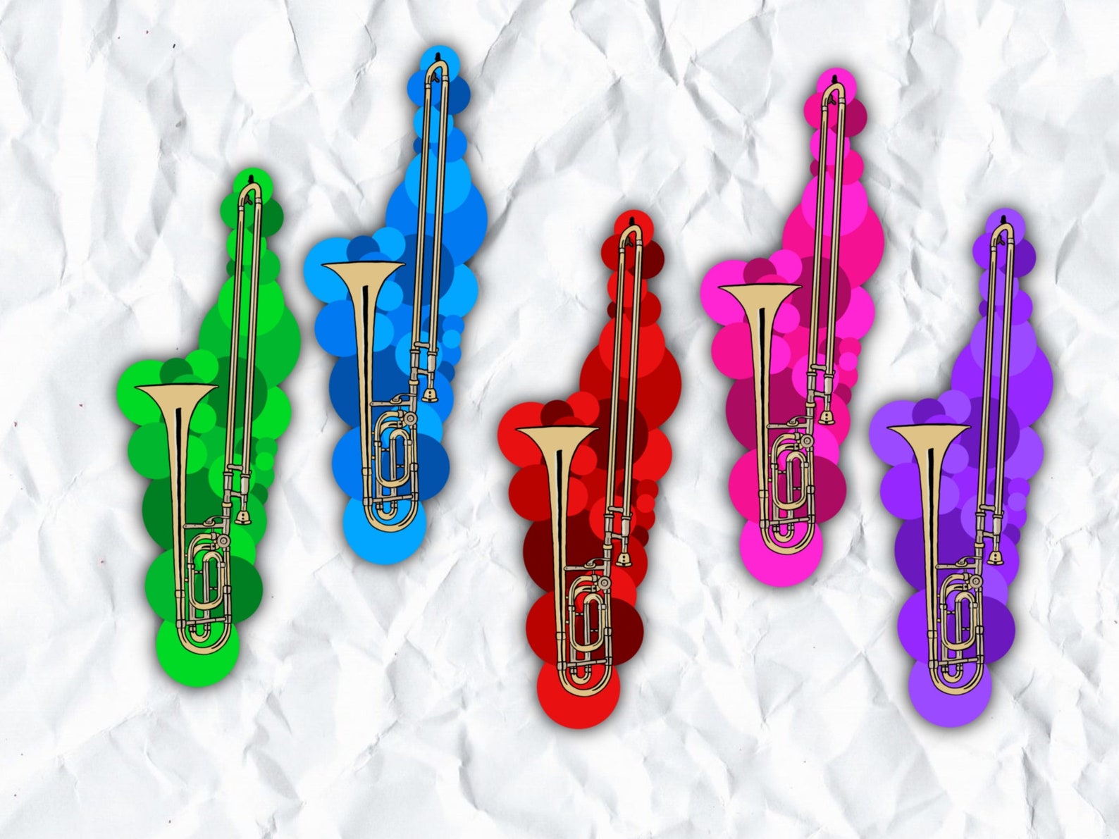 Trombone Sticker Gift for Musician Trombonist Gift for - Etsy