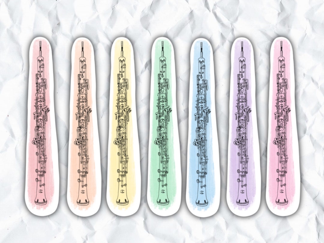 Oboe Sticker, Oboist, Orchestra, Band, Reed Thread, Gift for Music ...