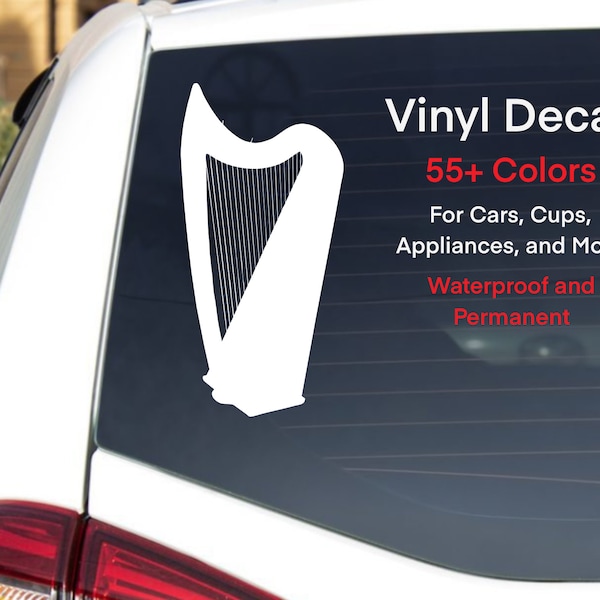 Harp Decal - Etsy
