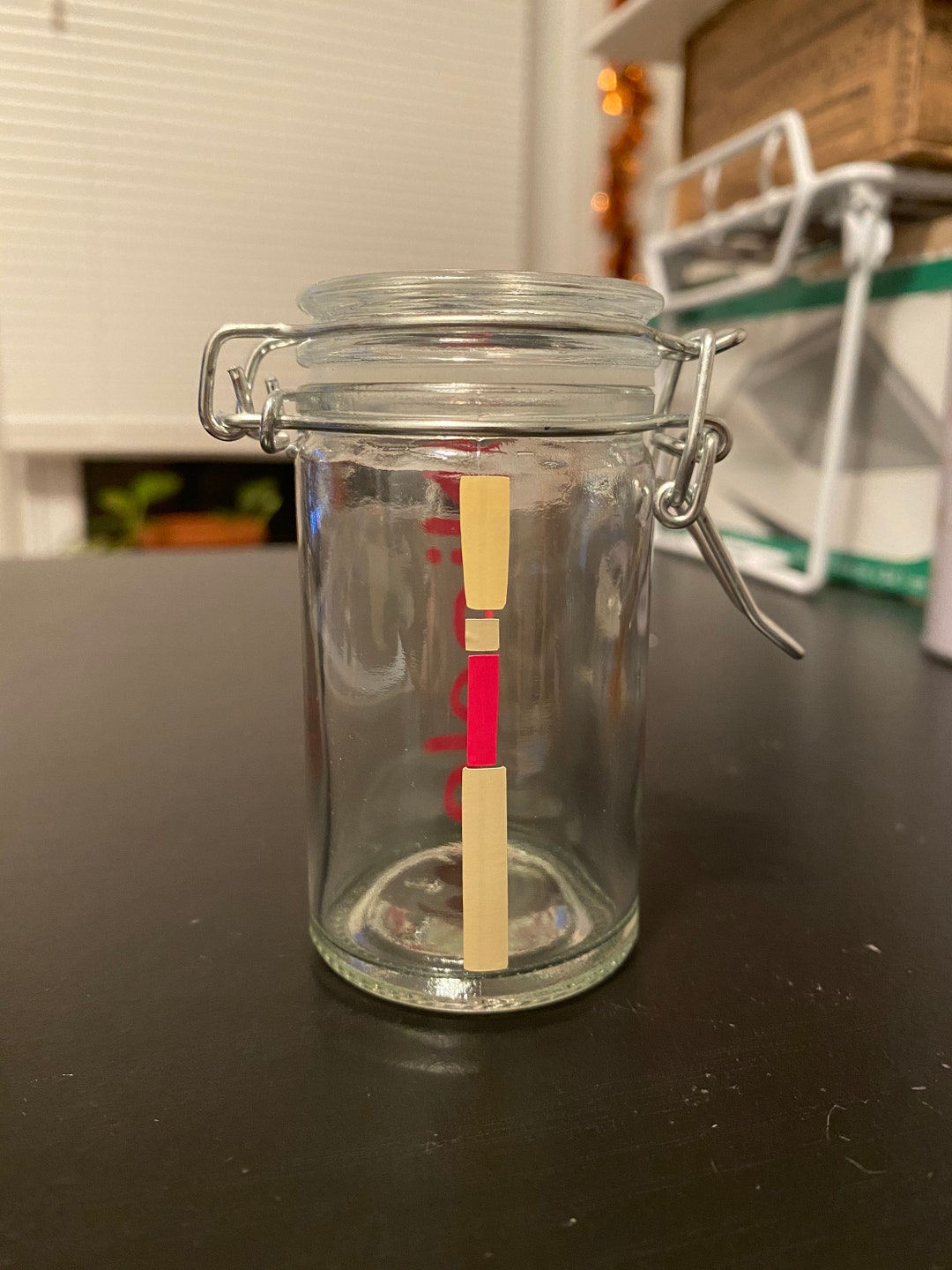 Custom Reed Soaker Jar, Glass With Metal Hinge Lid, Rubber Lid Seal ...