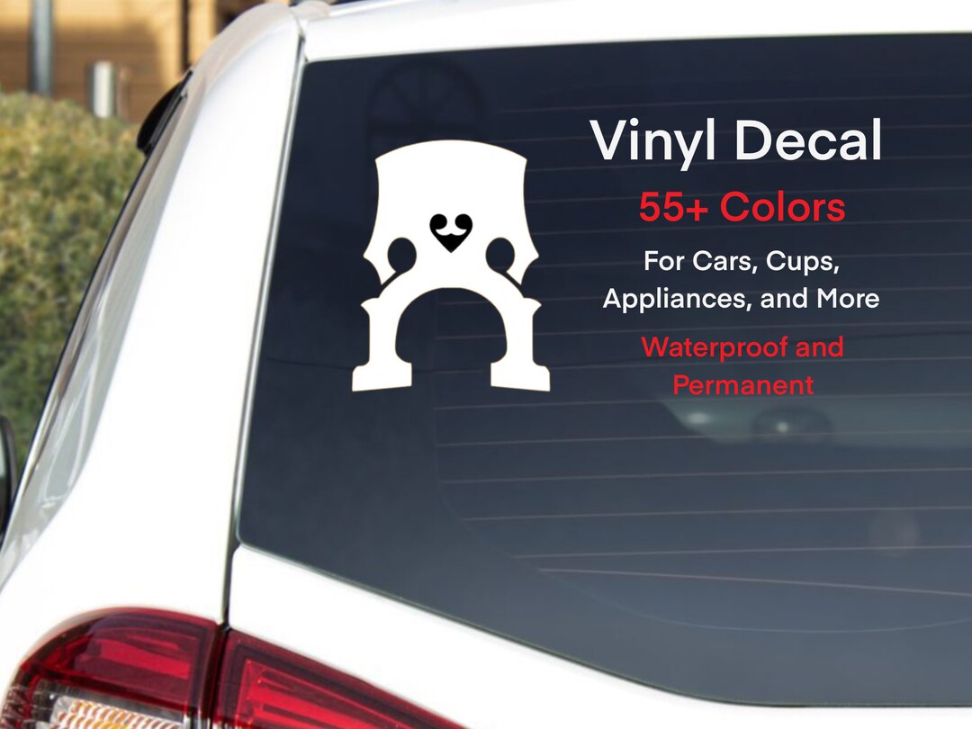 Cello Bridge Vinyl Decal, Cello Sticker, Car Decal, Music Decal, String ...