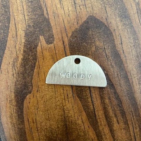 Premium Thick Dog Tag With Clip Hand Stamped Brass Metal - Etsy