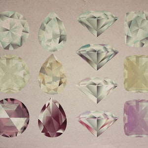 DIAMOND Stamps Brushes for Procreate, Diamond Digital Brush Pack ...