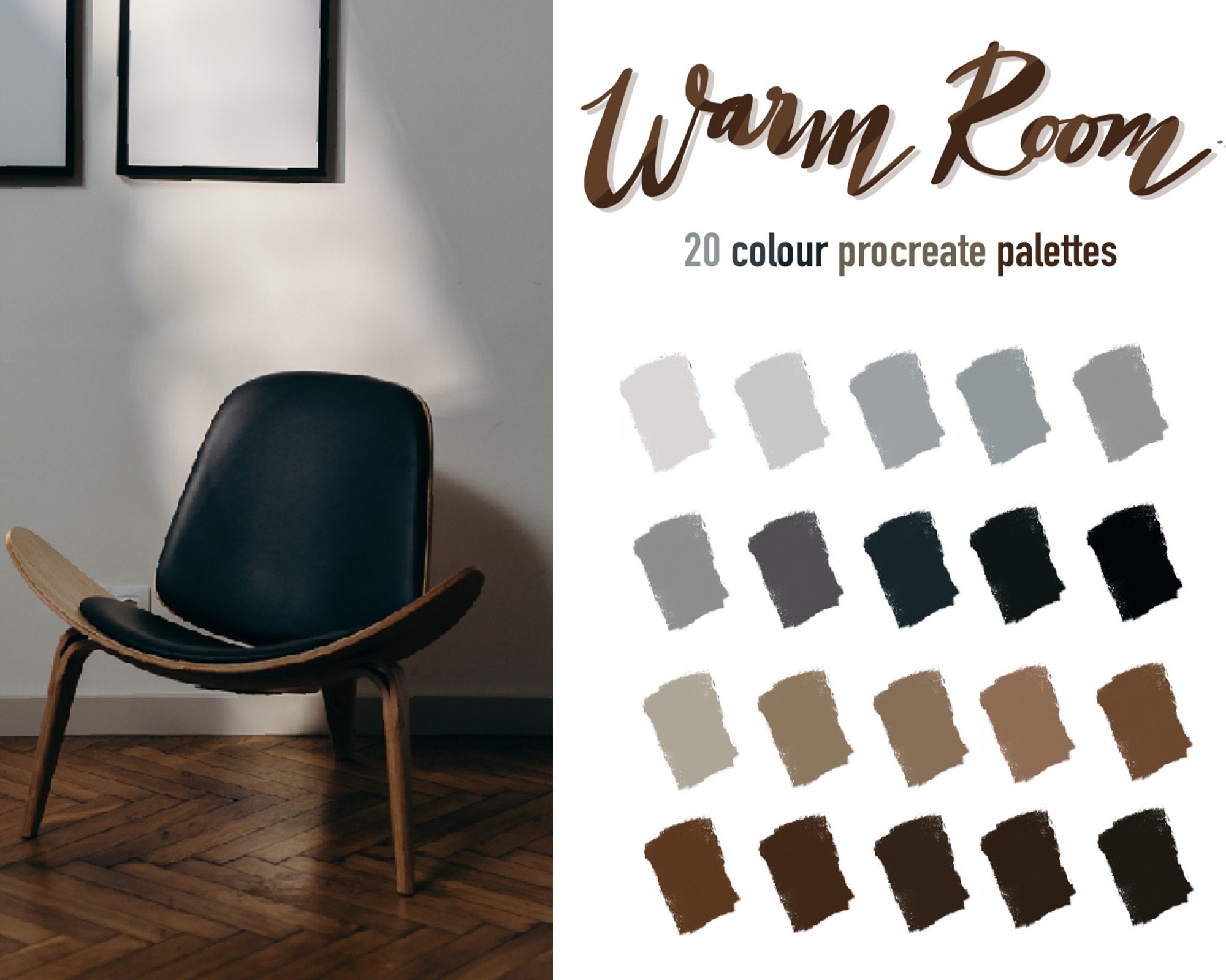 Worm Room Procreate Swatches Worm Tone Colors Procreate Color Palettes ...