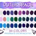 Outer Space Procreate Color Palettes Instant Download Procreate Color ...
