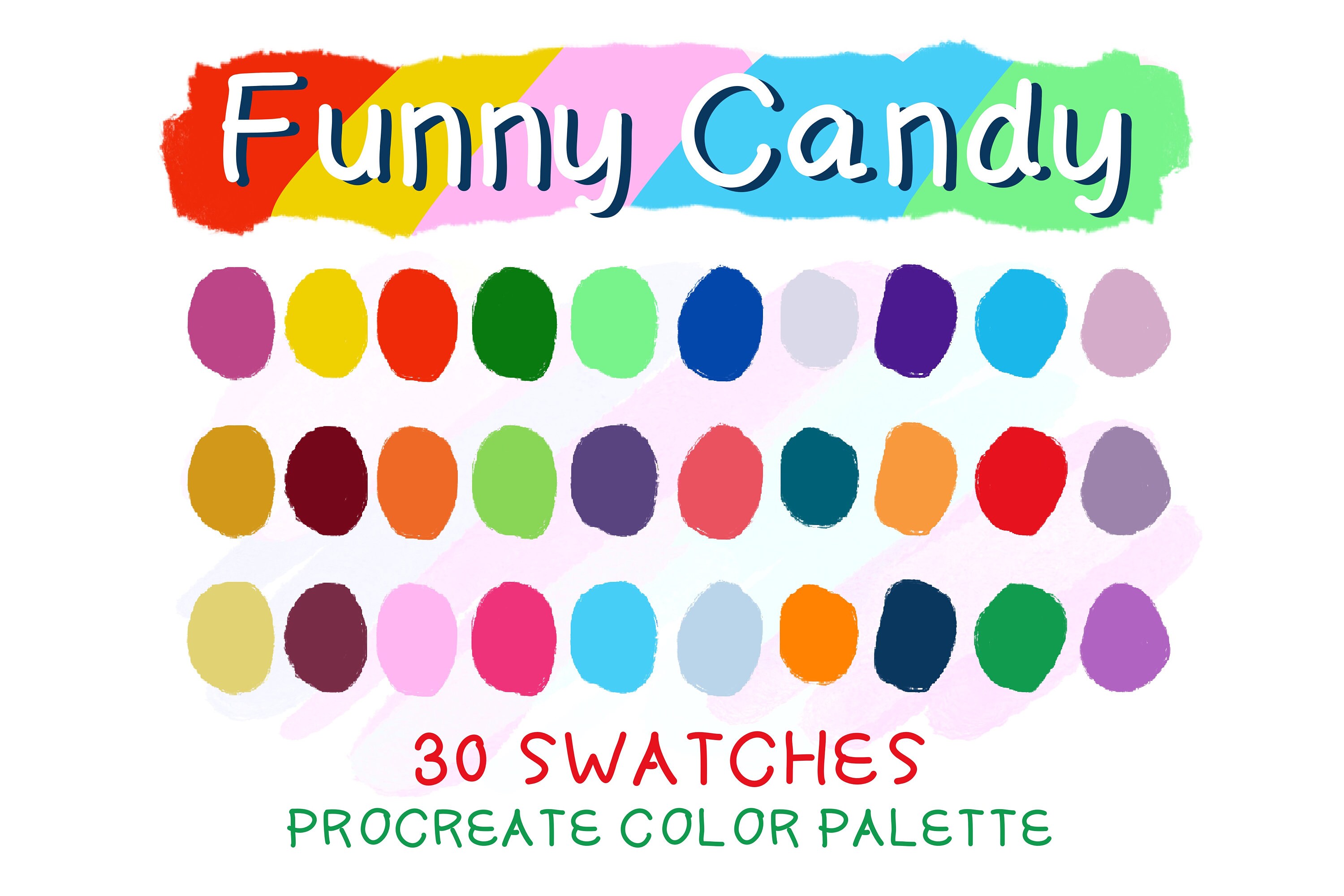 Funny Candy Procreate Color Palettes Instant Download Procreate Color ...