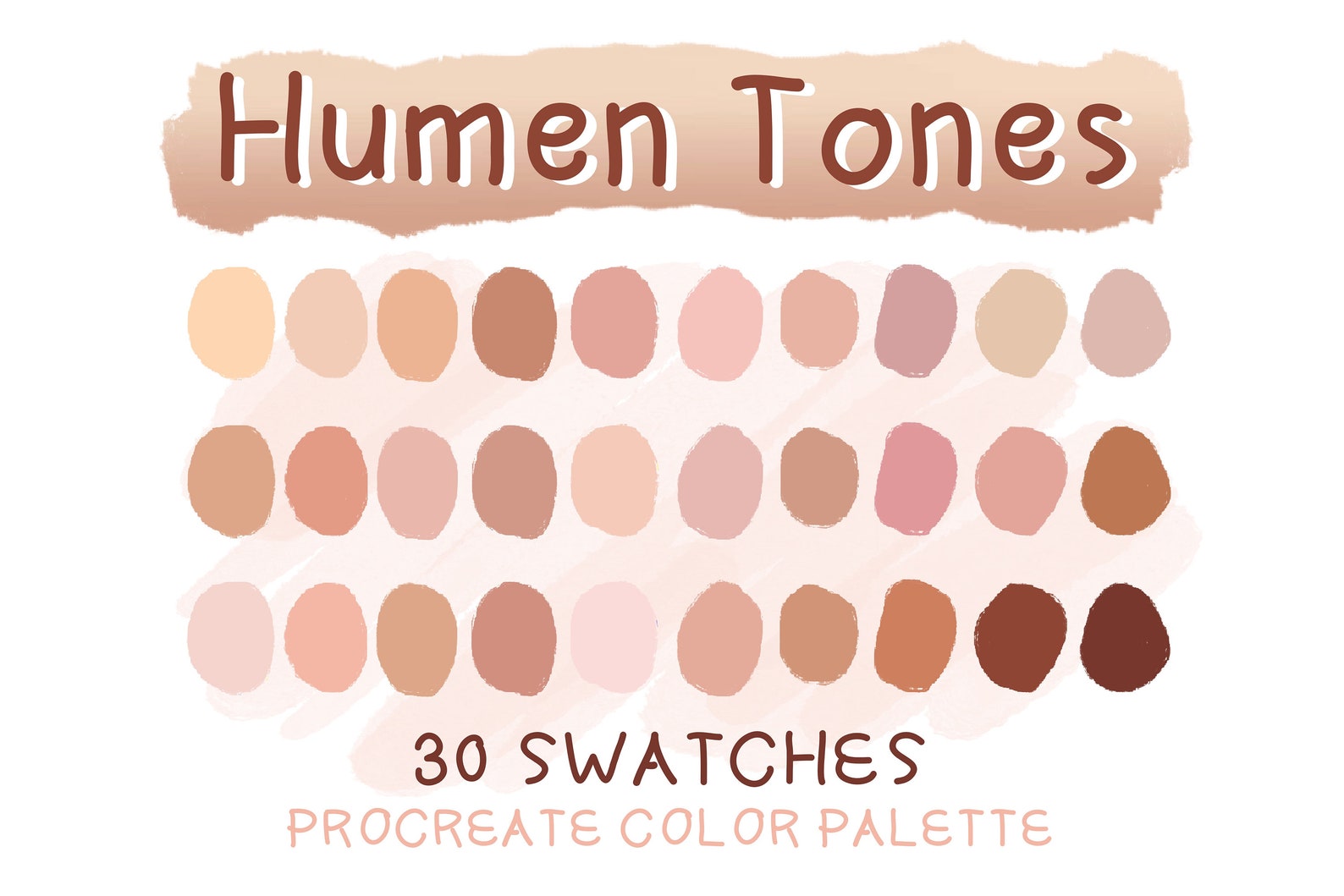 Human Tones Procreate Color Palettes Instant Download Procreate Color ...