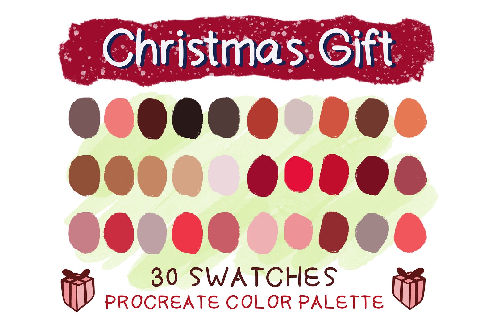 Christmas Gift Procreate Color Palettes Instant Download - Etsy
