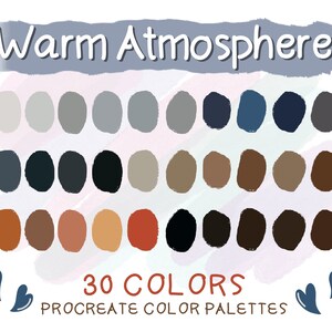 Warm Atmosphere Procreate Color Palettes Instant Download Procreate ...