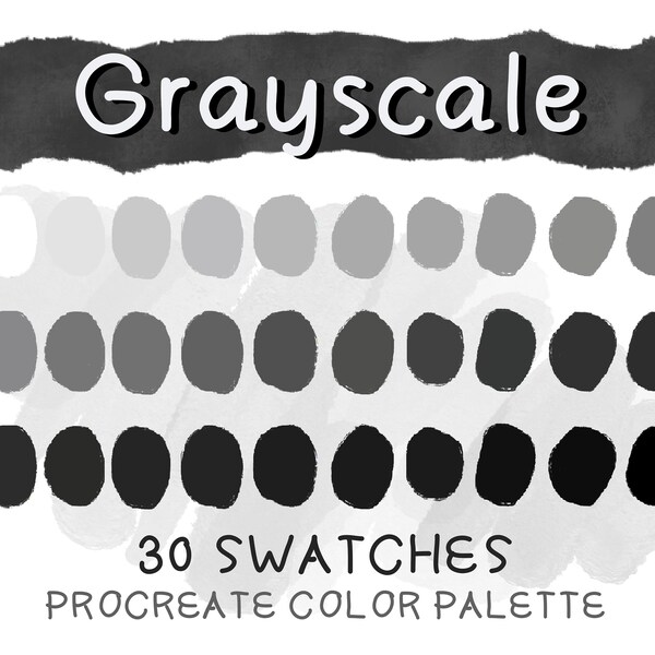 Gray Procreate Palette - Etsy