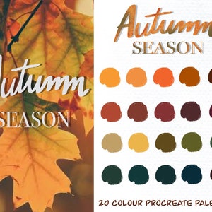 Autumn Season Procreate Swatches Worm Tone Colors Procreate Color ...