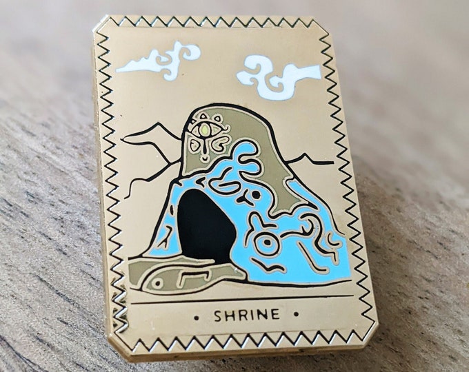 Shrine Enamel Pin - Botw Hyrule Landmark Inspired by Zelda Breath of ...