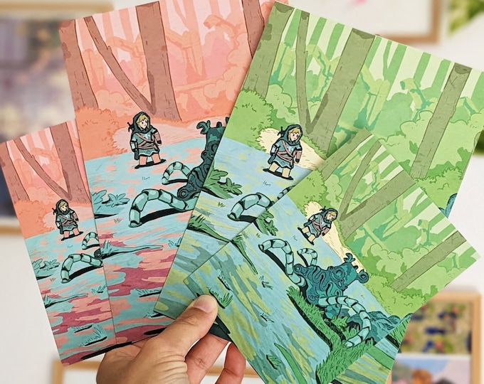 Link Encounters Decayed Guardian Prints - Zelda Breath of the Wild ...
