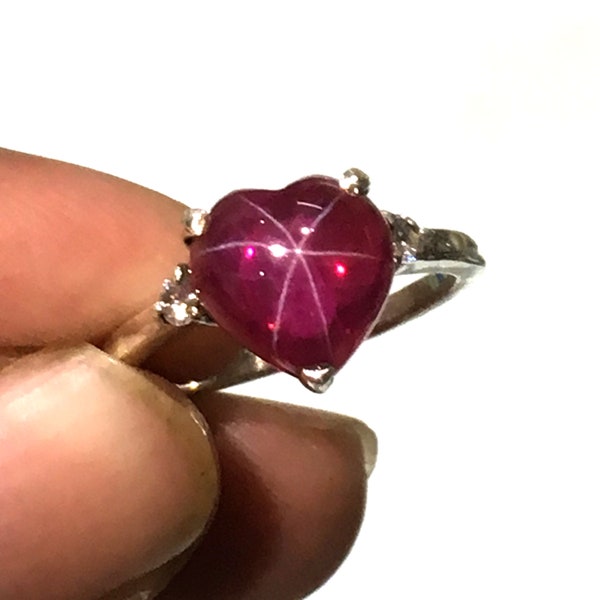 Star Ruby Ring - Etsy