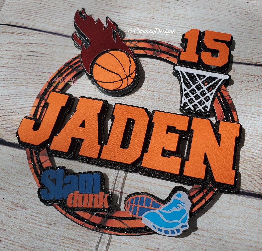 Basketball Cake Topper, Baloncesto Cake Topper, Game Cake Topper ...