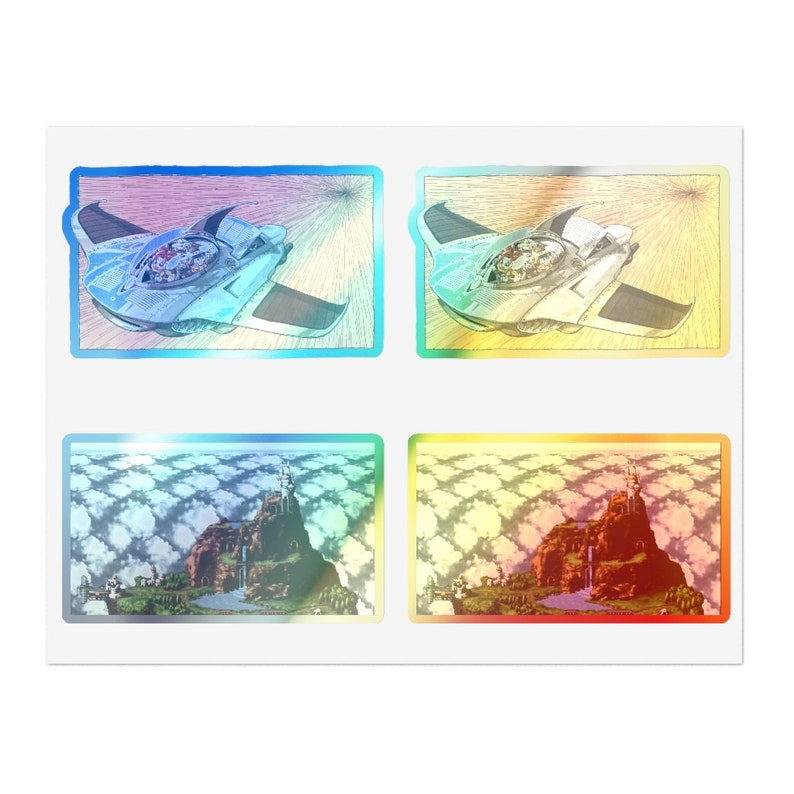 Chrono Trigger Sticker Sheet: 2 Sizes, 4 Stickers, Retro RPG Gaming - Etsy